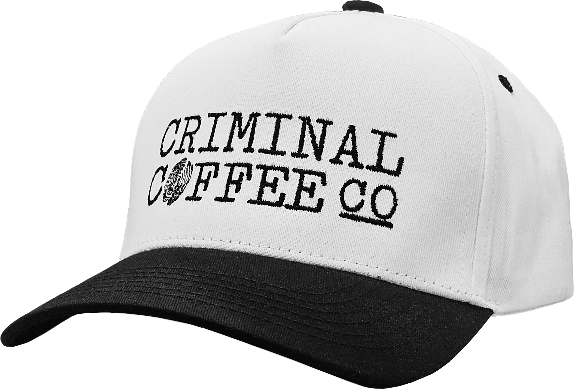 White Casual Hat – Criminal Coffee Company